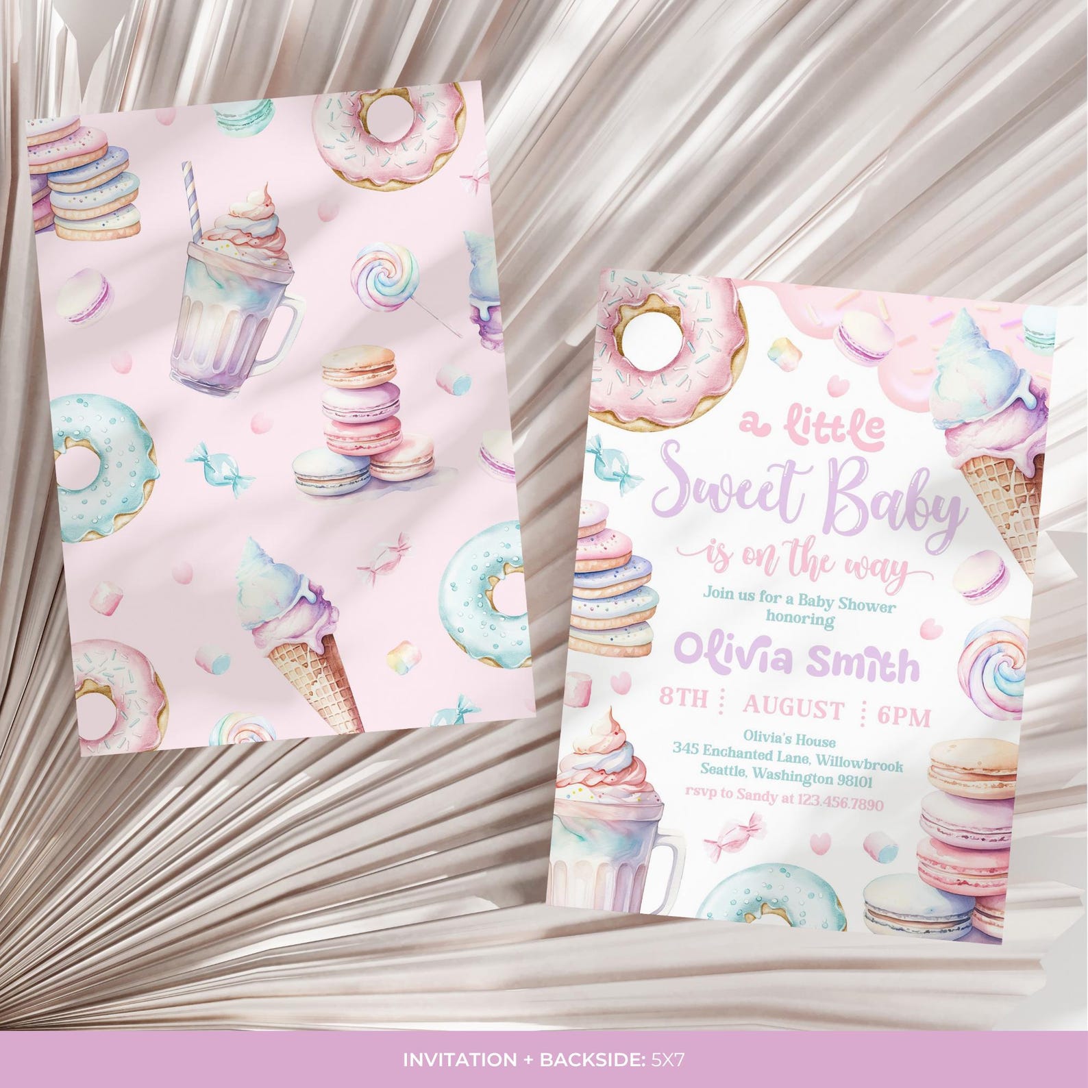 A Little Sweet Baby Shower Invitation Bundle | Candyland Baby Shower ...