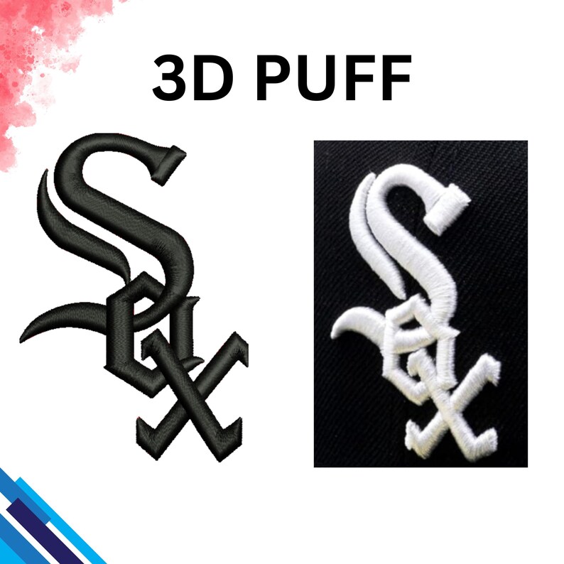 Sox 3D Puff & Flat Embroidery Design for Hats - Instant Download | Emb ...