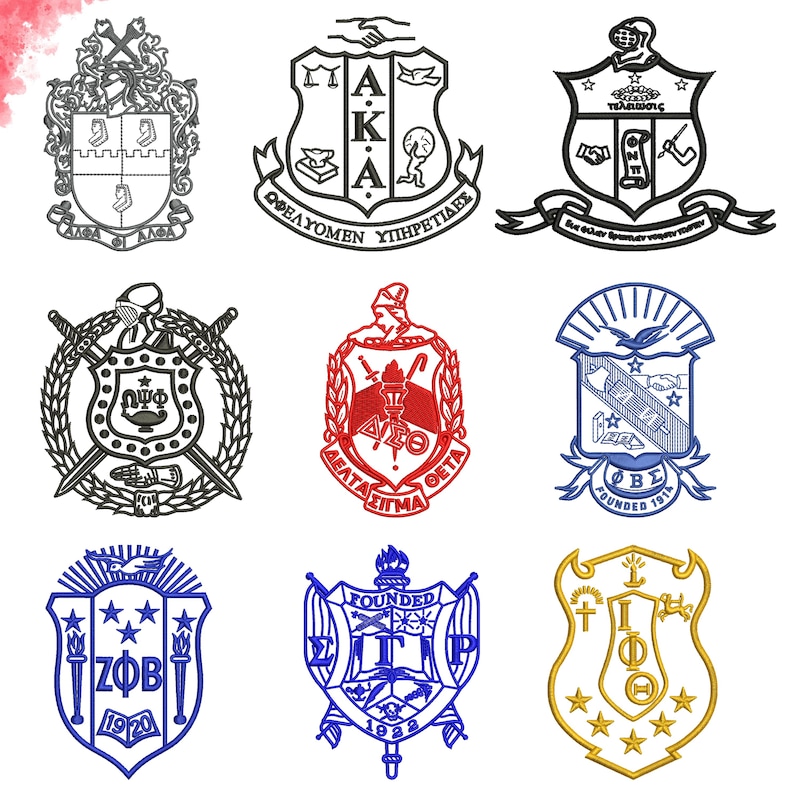 Divine 9 Logos - Etsy