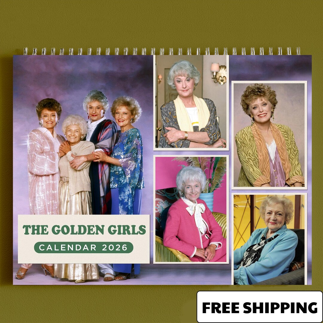 The Golden Girls 2026 Wall Calendar, Grandma Monthly Planner - Etsy