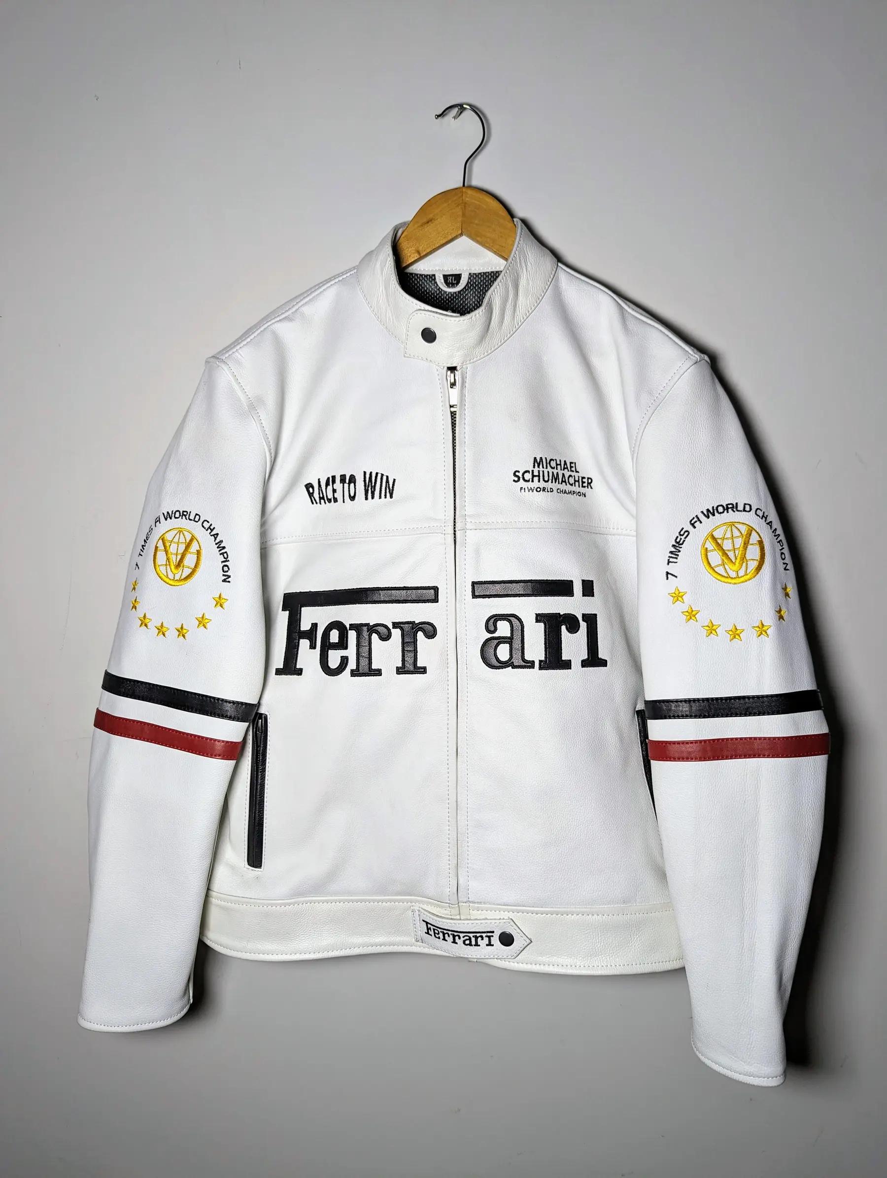 Leather ferrari jacket - Etsy 日本 Leather ferrari jacket - Etsy 日本