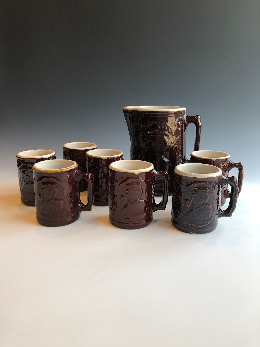 Burley & Winter Pottery Company - Vintage Beer or Hot Chocolate Pitcher ...