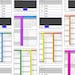 Rainbow Year at A Glance Planner Checklist With Progress Bar for Google ...