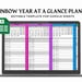 Rainbow Year at A Glance Planner Checklist With Progress Bar for Google ...