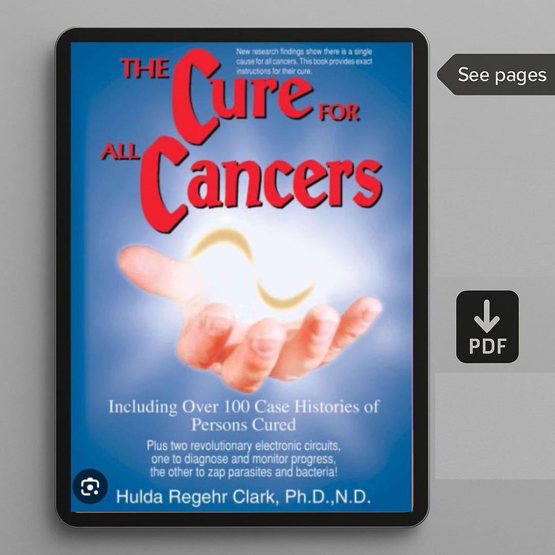 The Cure for All Cancers by Dr. Hulda Regehr Clark, Ph.d., N.D. - Etsy ...
