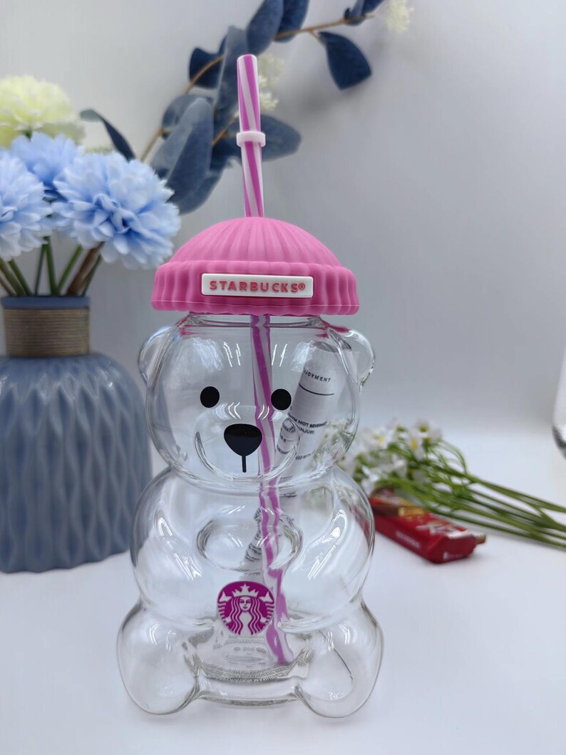 Rare All Pink Glass Starbucks Bearista Cup 2026 - Etsy