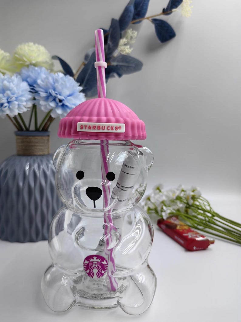 Rare All Pink Glass Starbucks Bearista Cup 2026 - Etsy