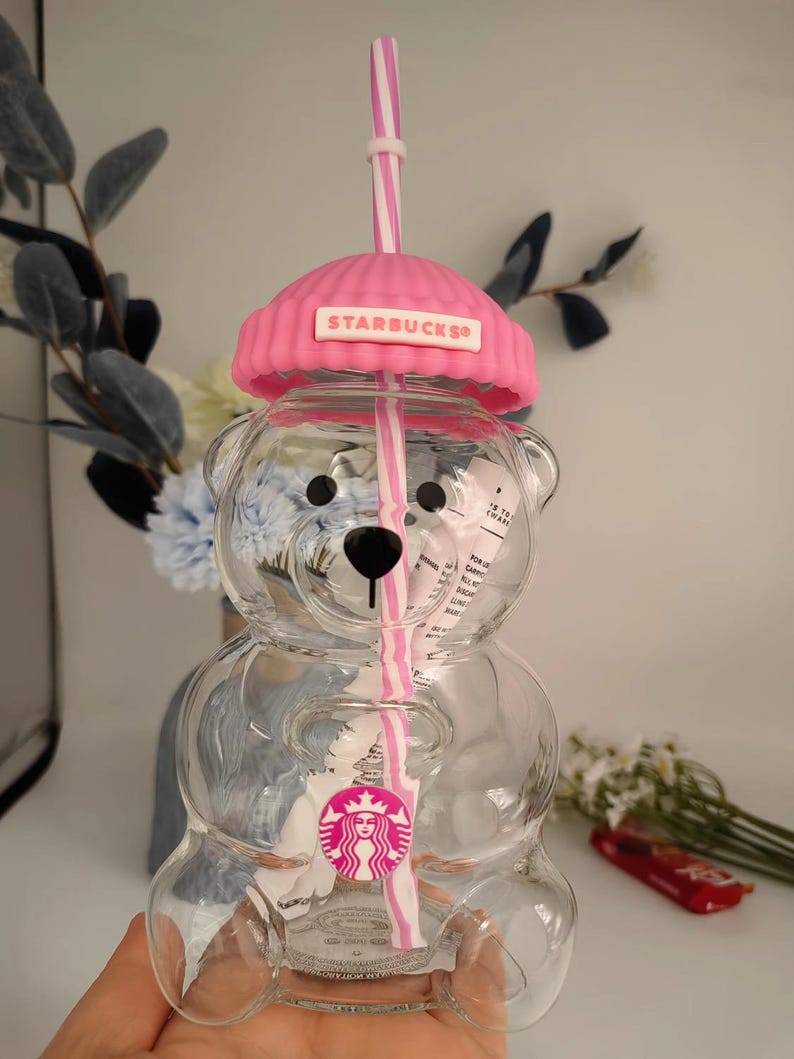 Rare All Pink Glass Starbucks Bearista Cup 2026 - Etsy