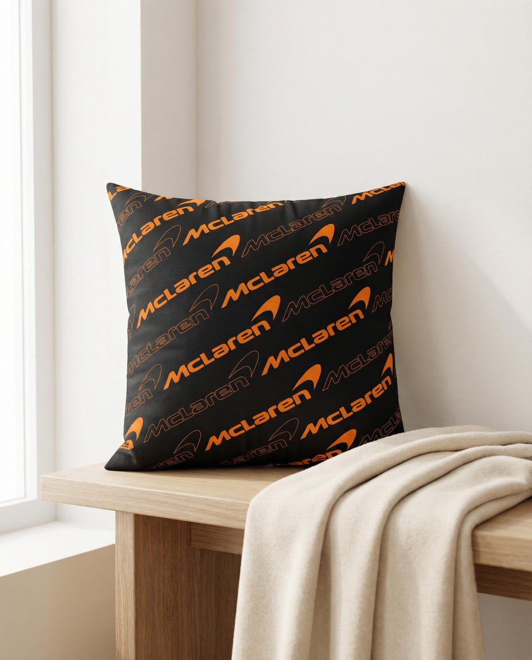 F1 Mclaren Formula 1 Team Pillow | Motorsport Racing Car Logo Cushion ...