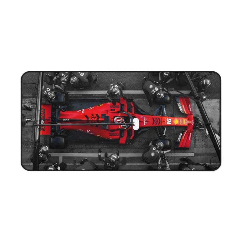 F1 Ferrari Pit Stop Desk Mat, Formula 1 Motorsports Team - Etsy