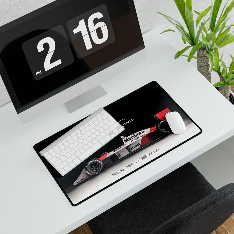 F1 Ayrton Senna 12 Mclaren MP4/4 - Formula 1 Desk Mat - Etsy
