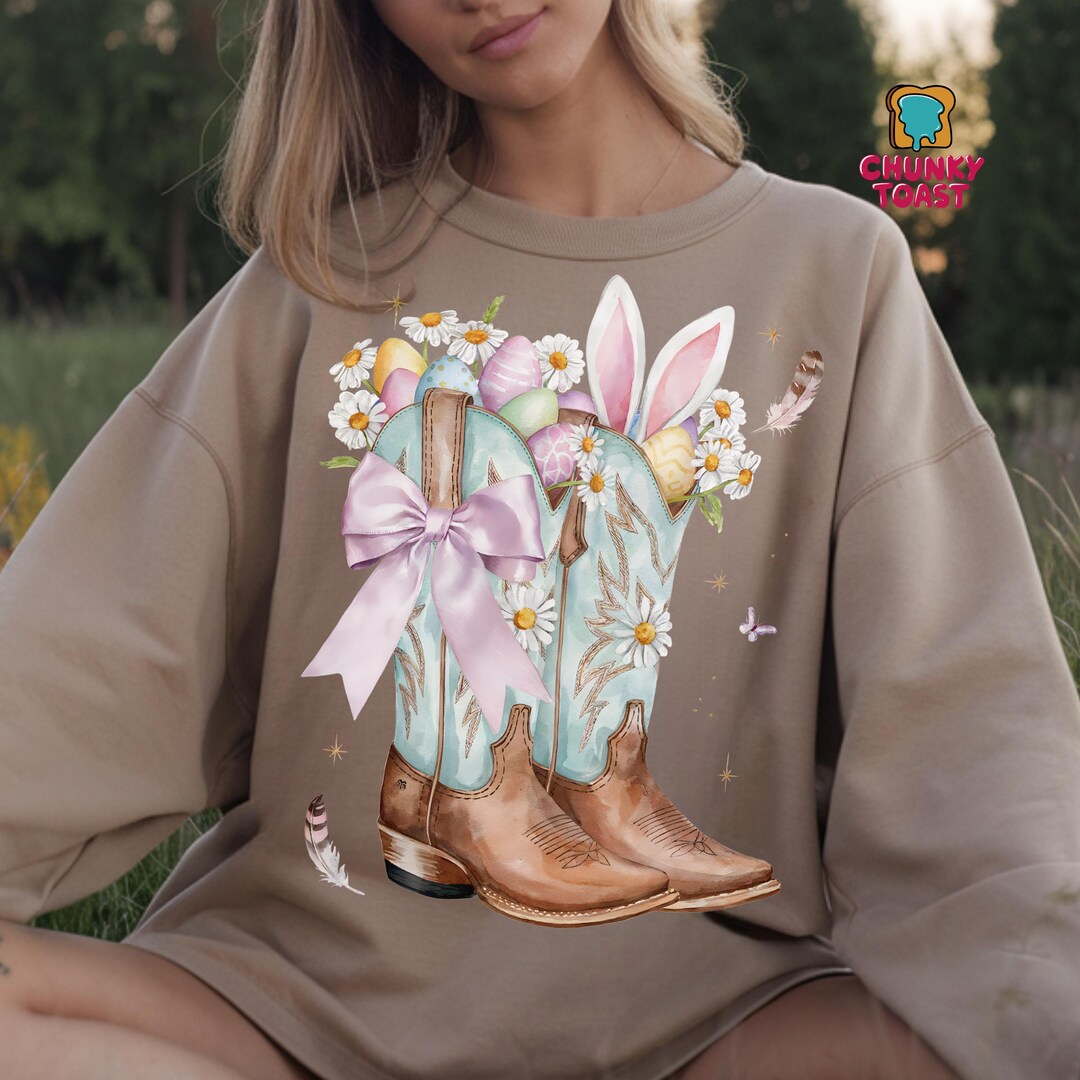 Howdy Easter Boot Png I Bunny Boot I Western Easter Designs I Easter ...
