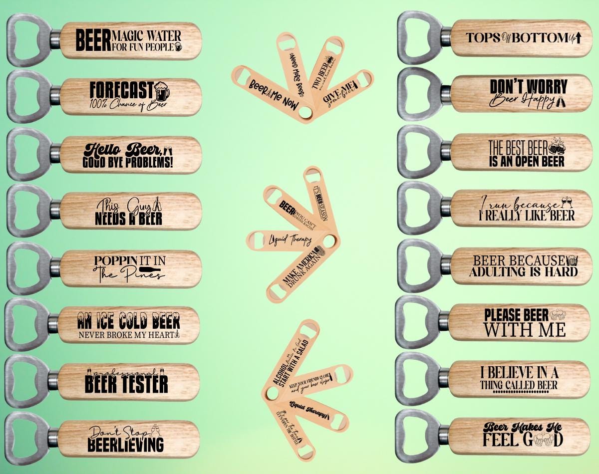 Bottle Opener SVG Bundle | Humorous Beer Sayings and Alcohol Quotes ...