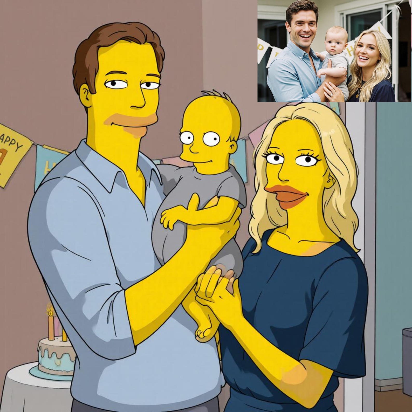 Custom Simson Cartoon Illustration From Photo, Perfect Gift for Your ...