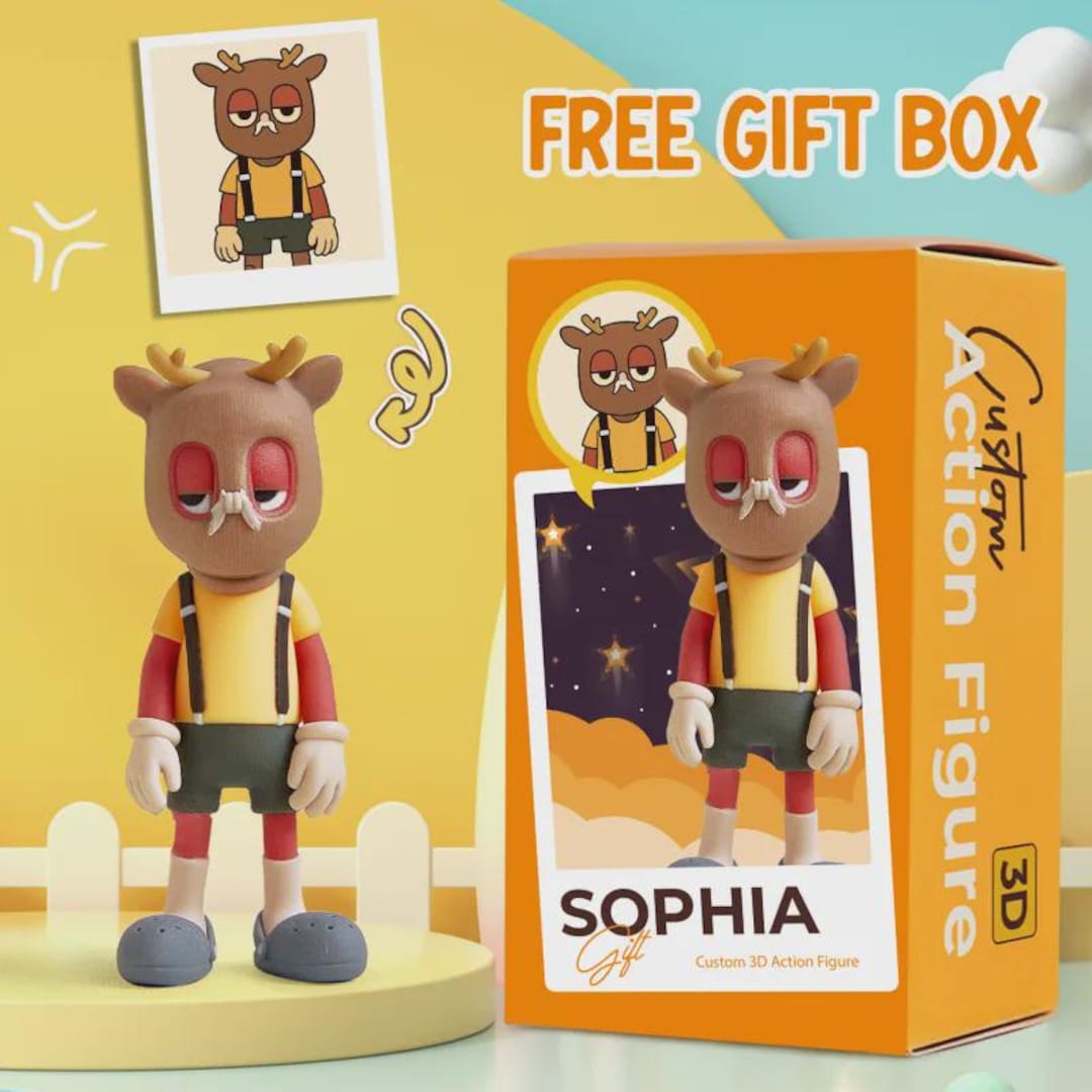 Custom 3D Action Figure From Your Photo Personalized Toy Figure Custom ...