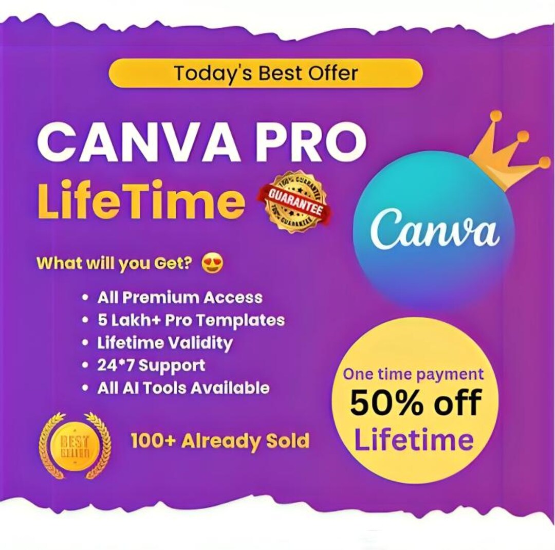 Canva Upgrade and Template Design, Instant Access, Canva Pro Lifetime ...