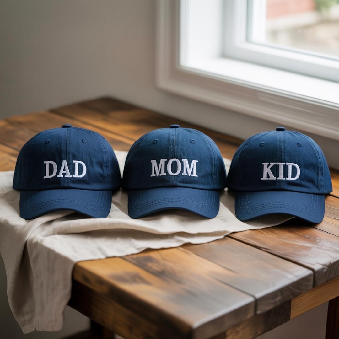 Matching Family Embroidered Hats – Custom Wash Hat or Baseball Cap for ...