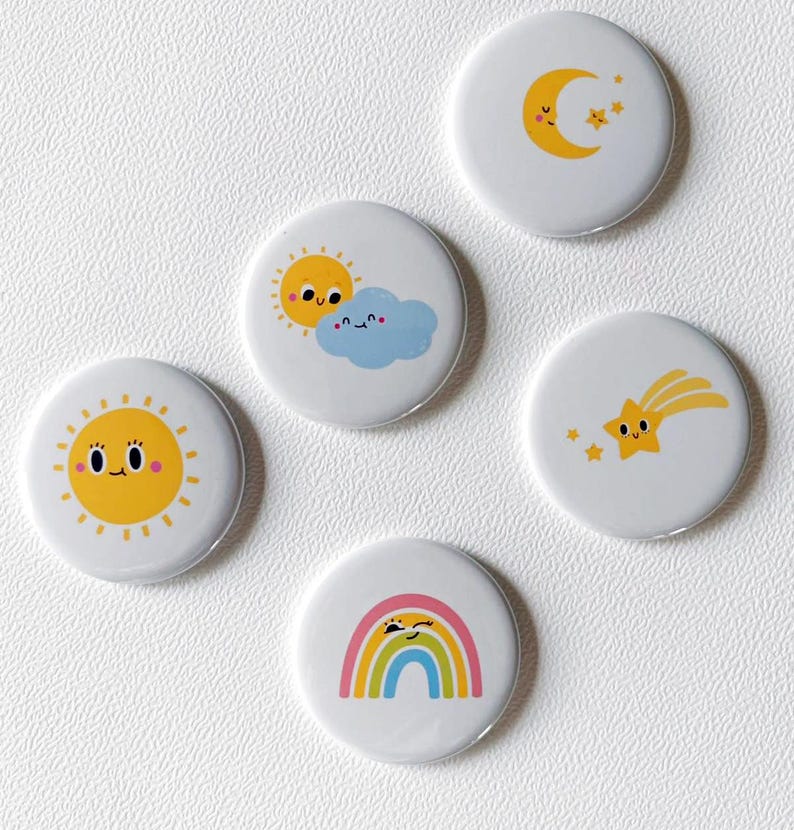 Weather Magnets for Children; Montessori Learning Game & Magnetic ...