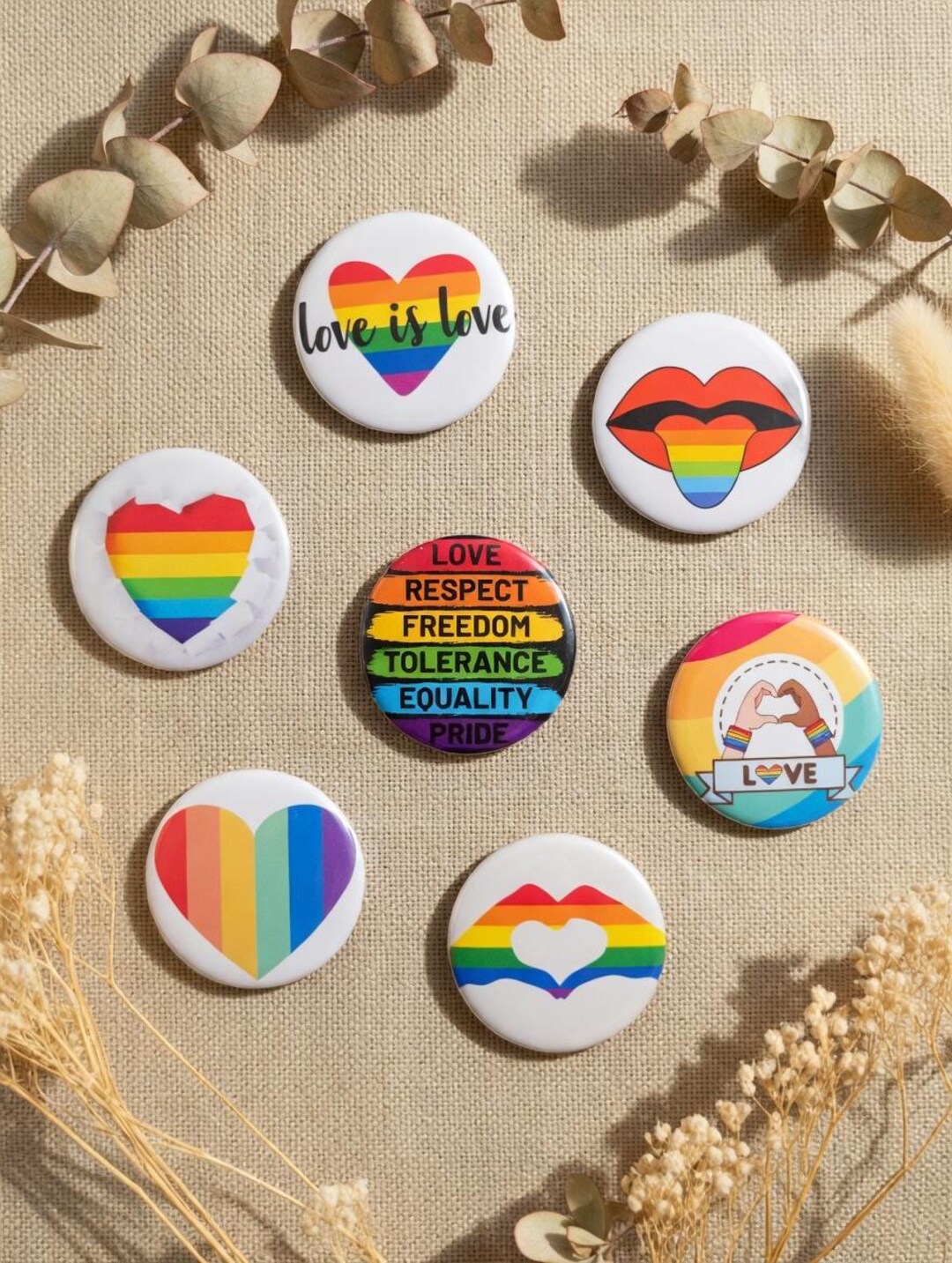Pride Magnets With LGBTQ Flags and Symbols – Rainbow Pride Magnets for ...