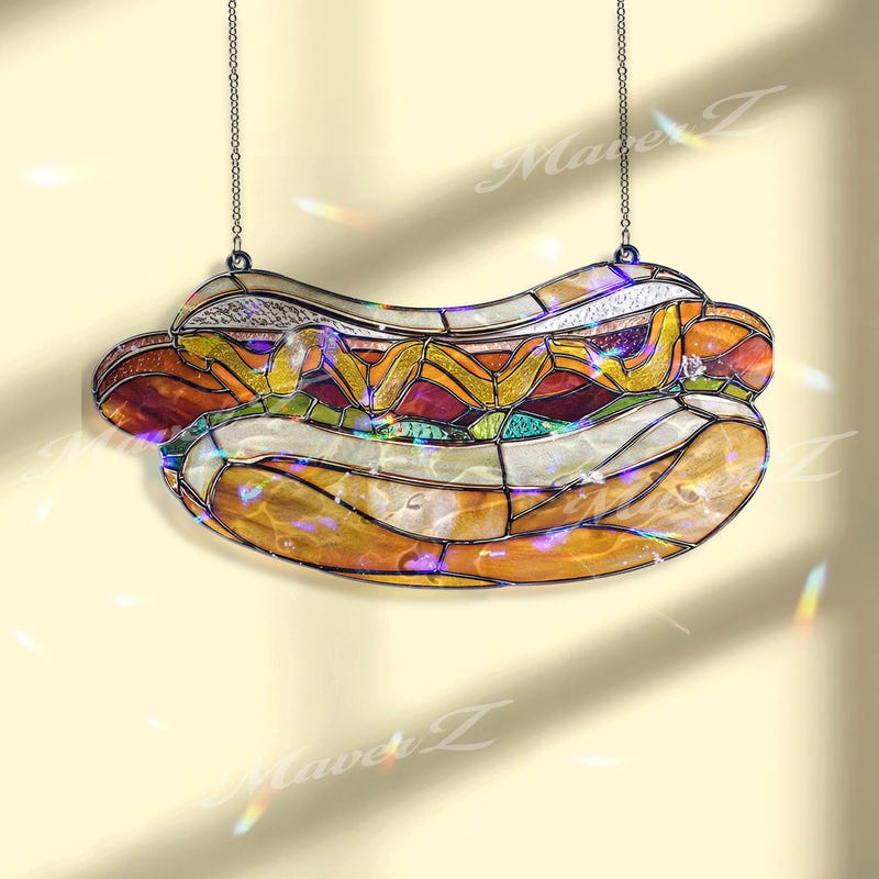 Food Stained Glass Art - Etsy