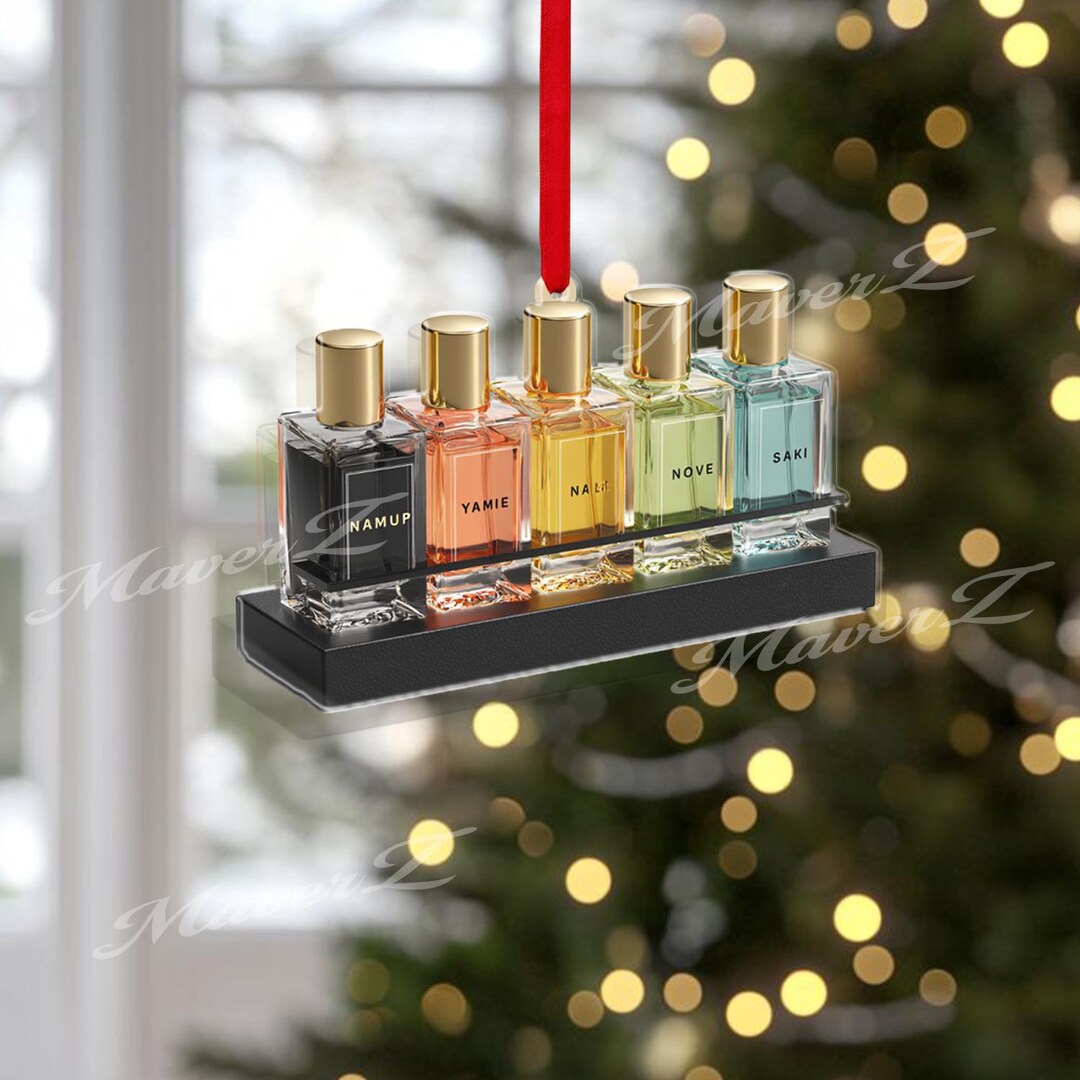 Perfume Bottle Ornament Set, Colorful 2D Acrylic Perfume Decor, Luxury ...
