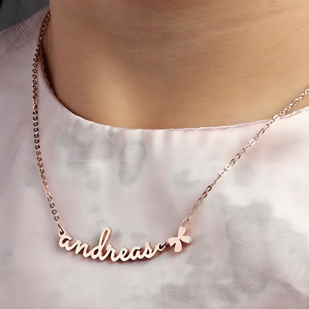 Personalized Little Girls Necklace – Custom Toddler Name Necklace ...