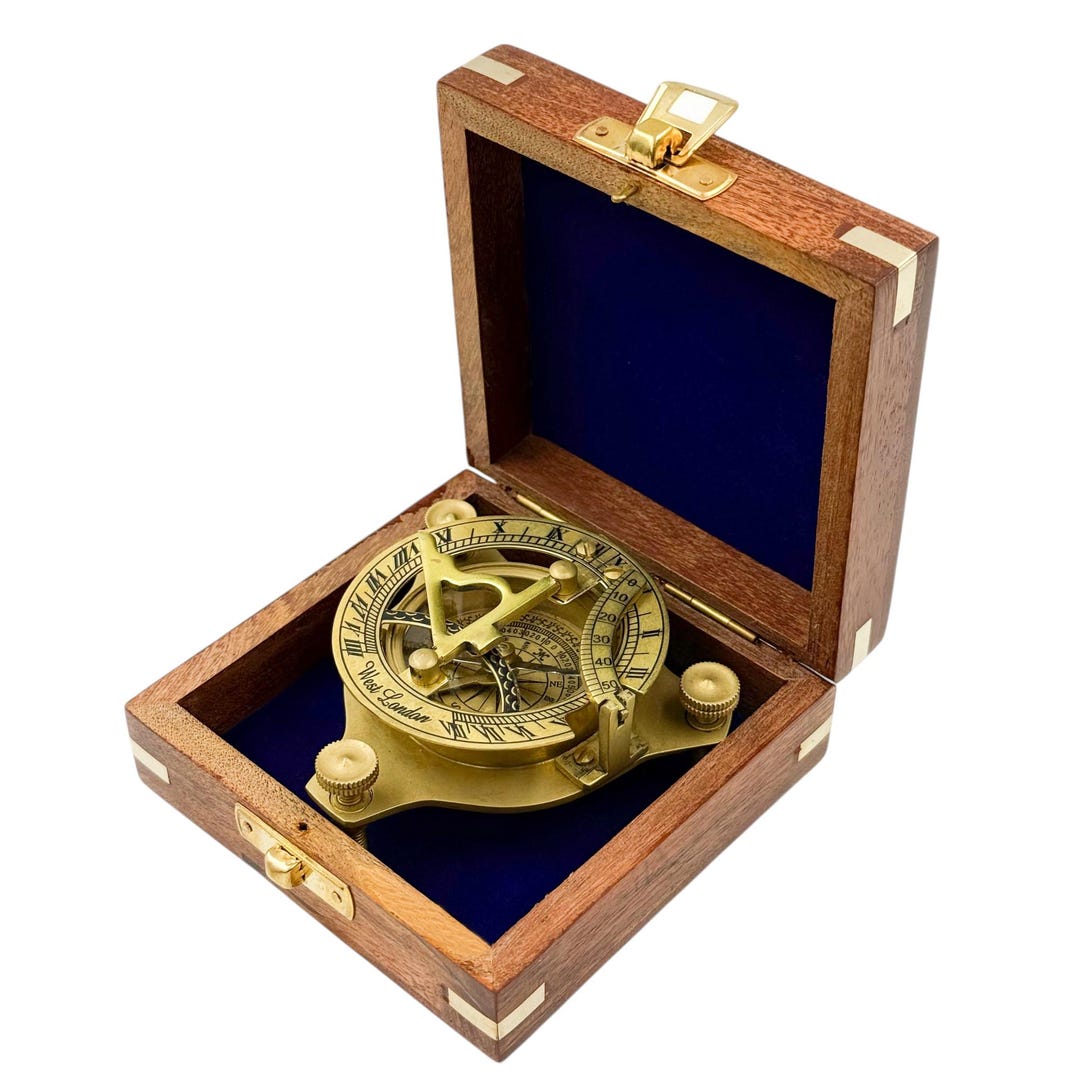 Brújula de reloj de sol personalizada de 3 pulgadas para cumpleaños ...