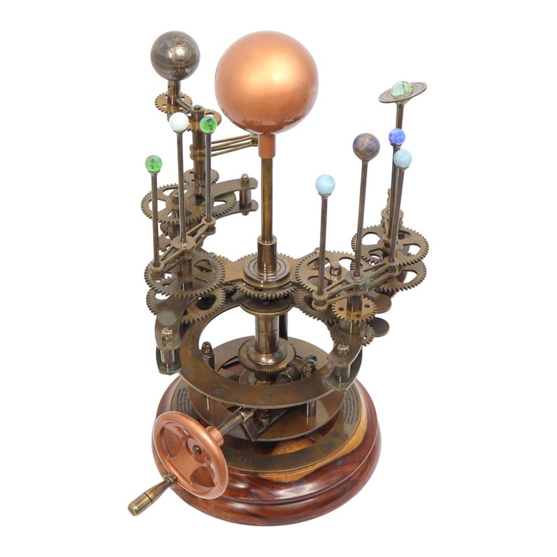 Personalised Handcrafted 18-inch Mechanical Orrery – Solar System Model ...