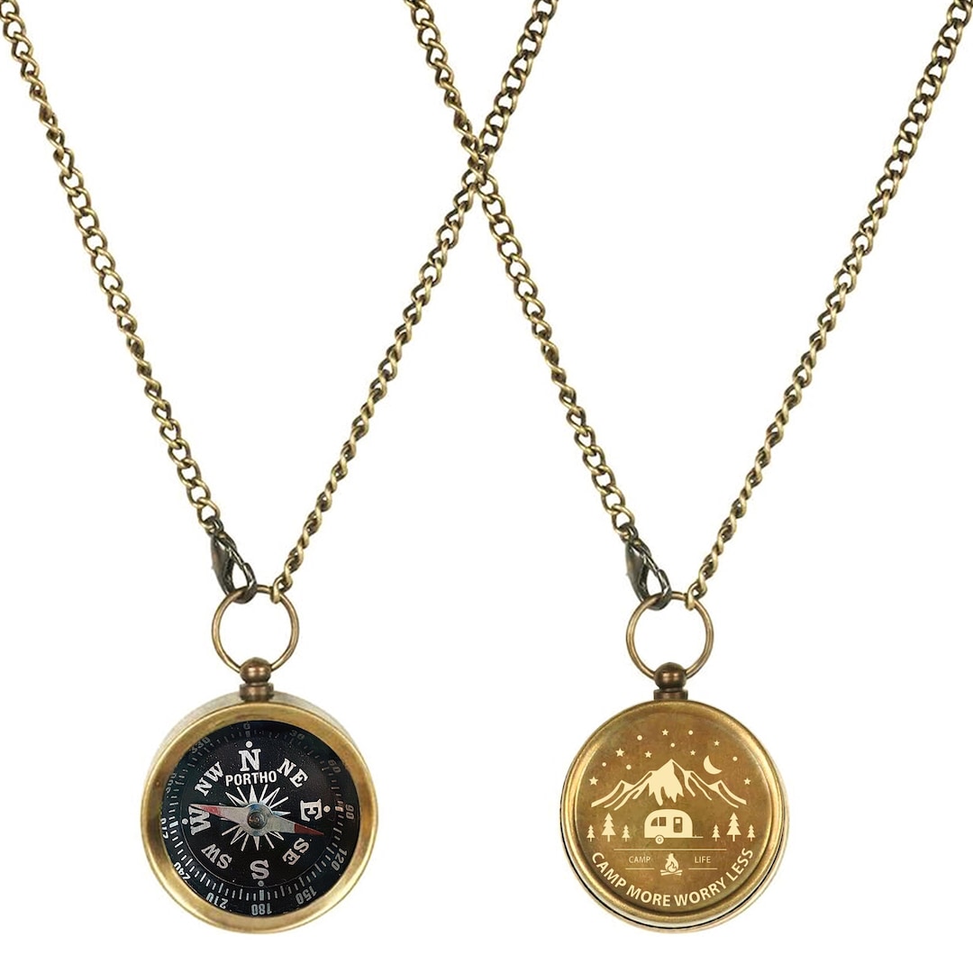 Custom Working Compass Necklace Pendant Unique Gift for Boyfriend ...