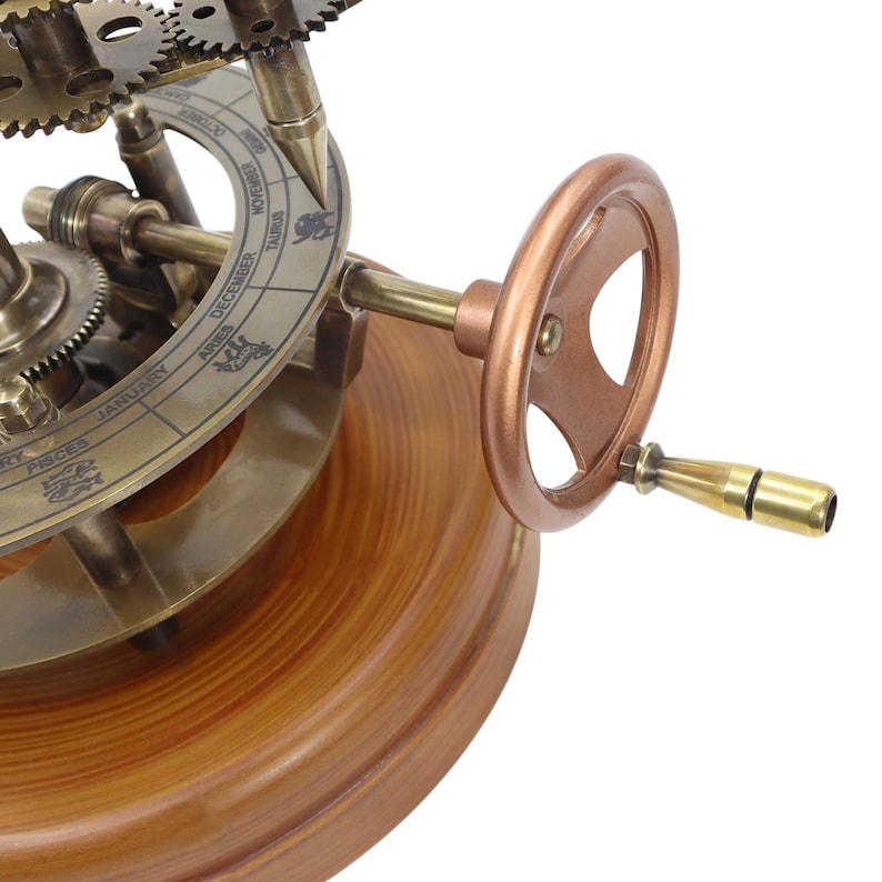 Custom Mechanical Orrery Solar Astronomy System: Unique Planet Model ...