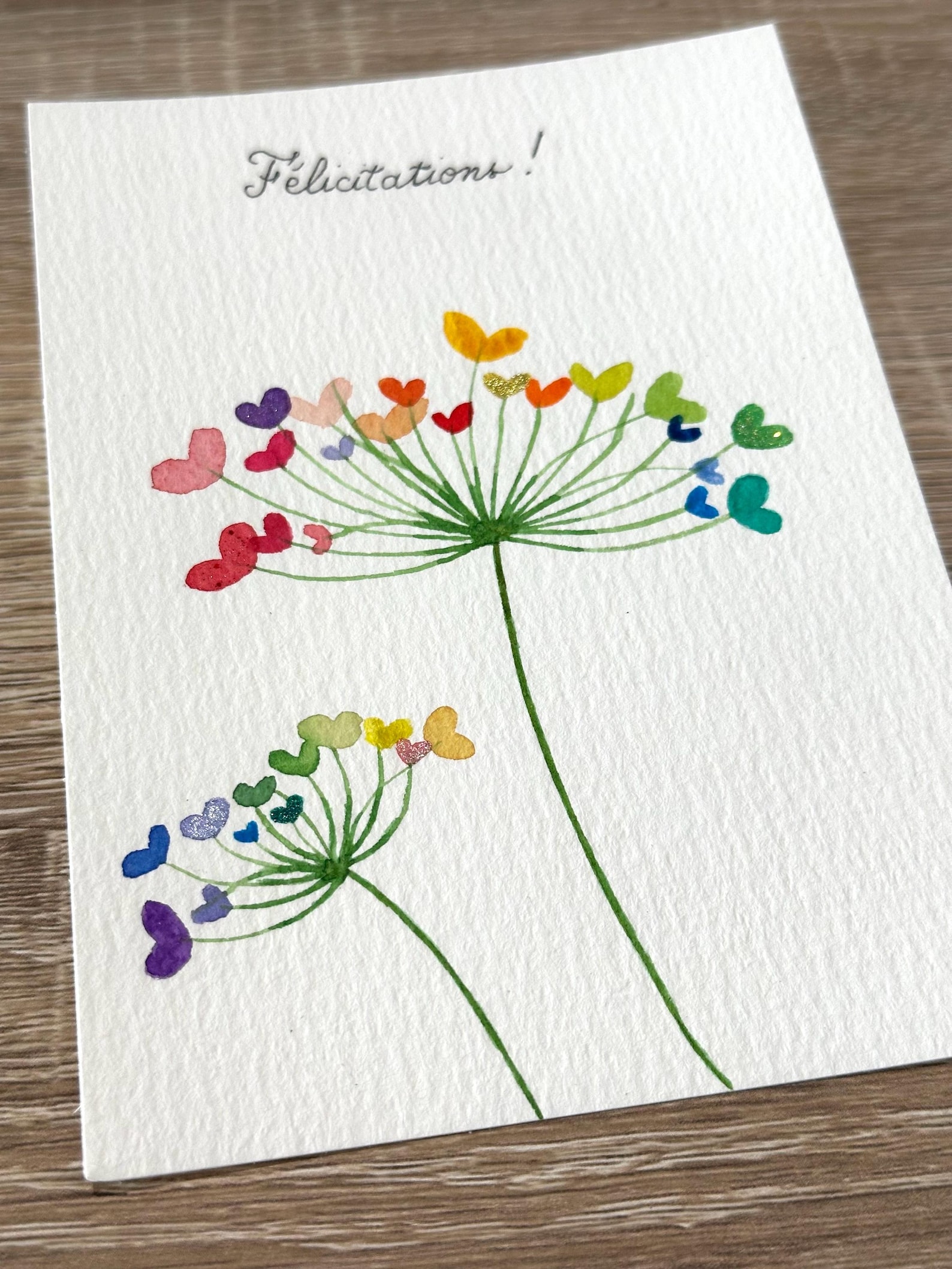 Watercolor Cards - Wedding / Congratulations / Love / Baby Welcome Baby ...