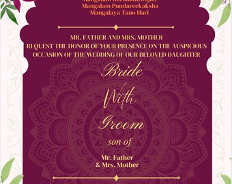 Rai Wedding Invite| Nepali Wedding Invitation Card | Digital Download ...