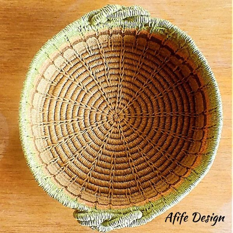 Infinity Basket, Handmade African Technique, 23x9.5 Cm , 4 Colors Beige ...