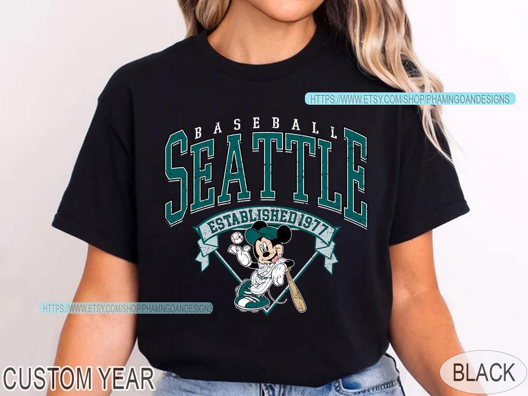 Seattle Mariners Tshirt | Vintage Seattle Baseball T-shirt | Mickey ...
