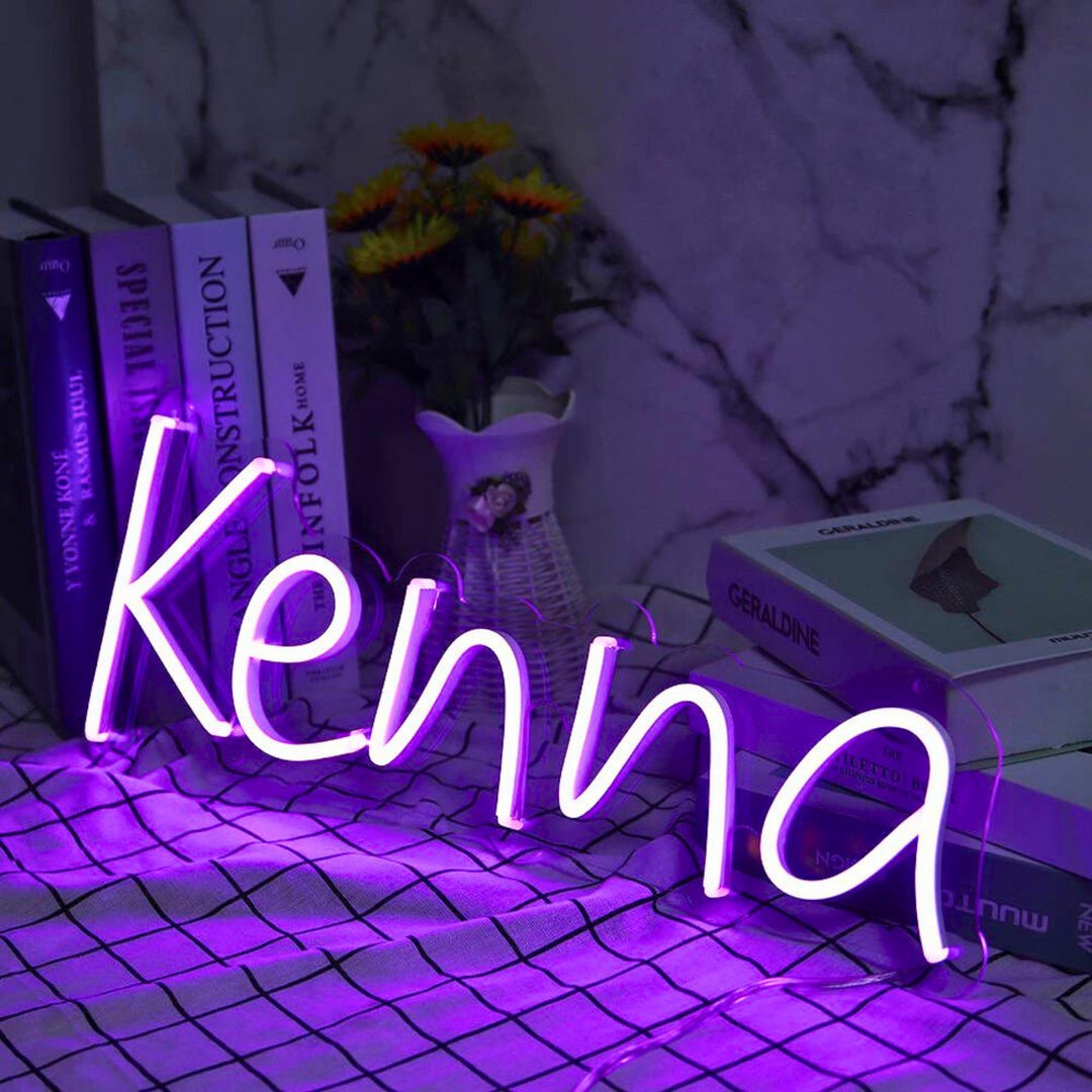 Custom Couple Neon Sign: Personalized Anniversary LED Light for ...