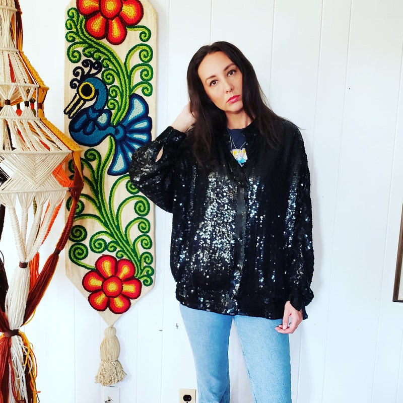 Multi Colored Sequin Jacket - Etsy