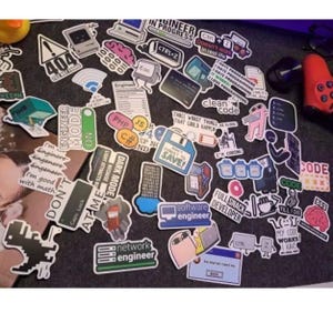 50PCS Cool IT Engineer Programming Stickers Coding Hacker Meme Vinyl ...