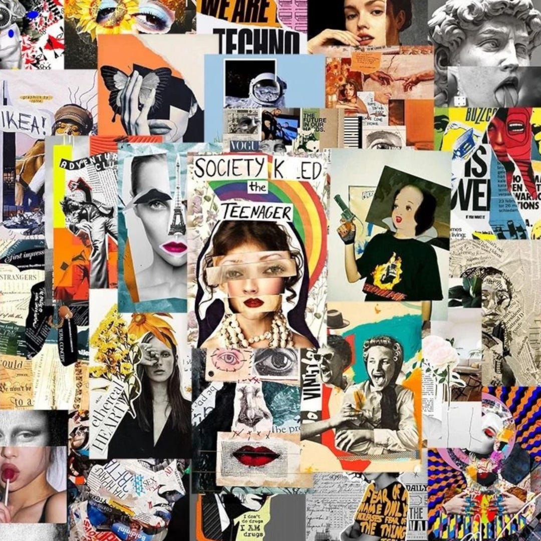 50pcs Modern Art Aesthetic Stickers for Laptop Fridge Luggage ...