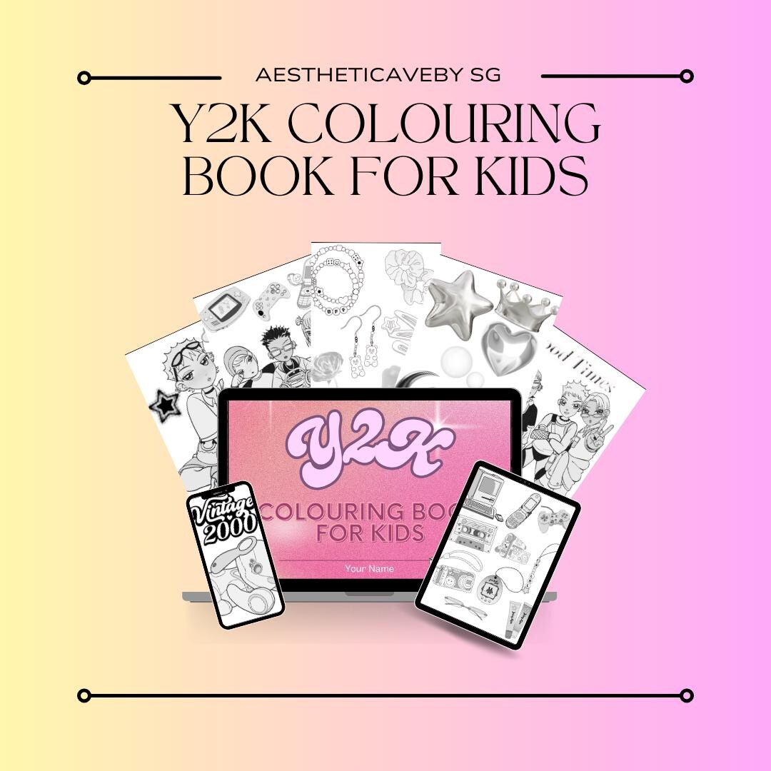 Y2K Colouring Book for Kids - Etsy