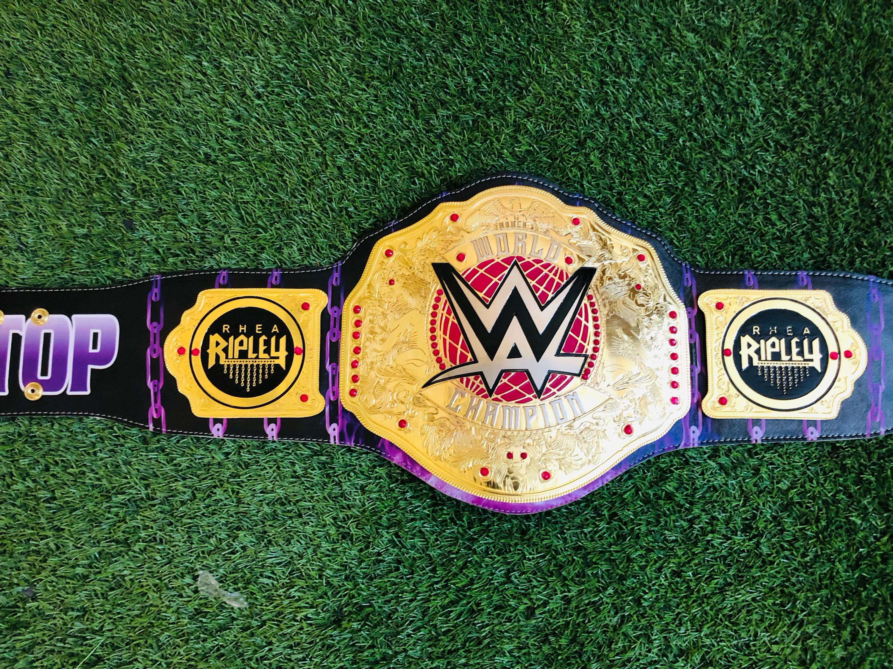 Rhea Ripley Custom World Heavyweight Championship Title Wrestling 2mm ...