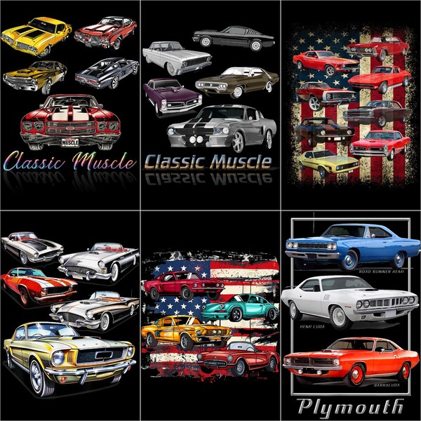 Muscle Car Print - Etsy
