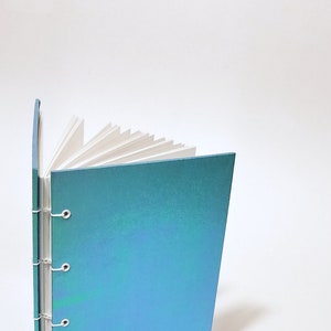 Blue Holographic Journal - Blue Iridescent Notebook - Hologram Notebook ...