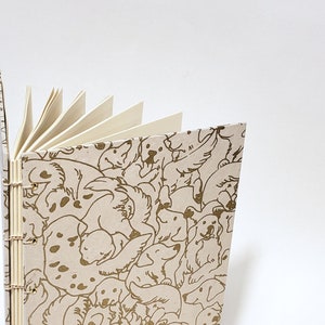 Dog Journal in Gold Dog Notebook Dog Sketchbook Dog Lover Gift Cute Dog ...