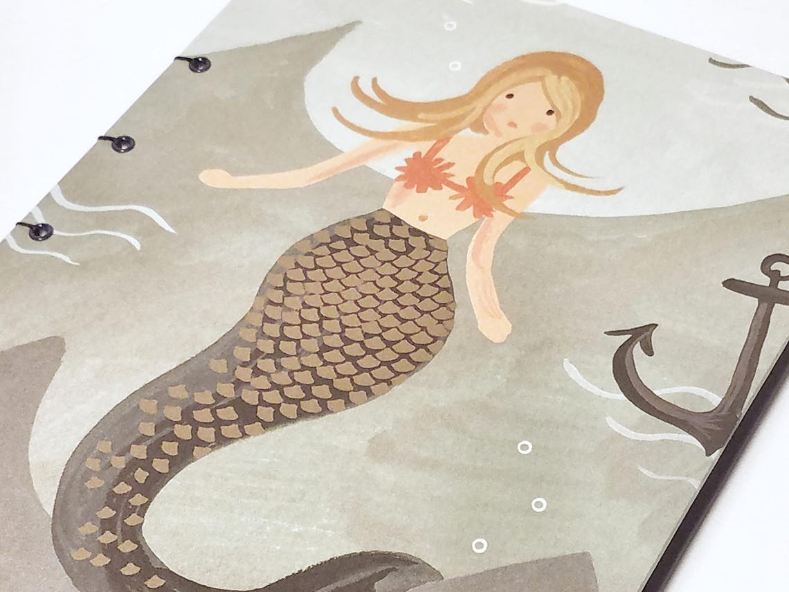 Mermaid Journal Mermaid Notebook Mermaid Gifts Mermaid - Etsy