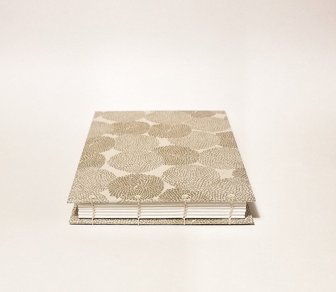 Cream With Gold Mums Wedding Guest Book - Reception Book - Gold Wedding ...
