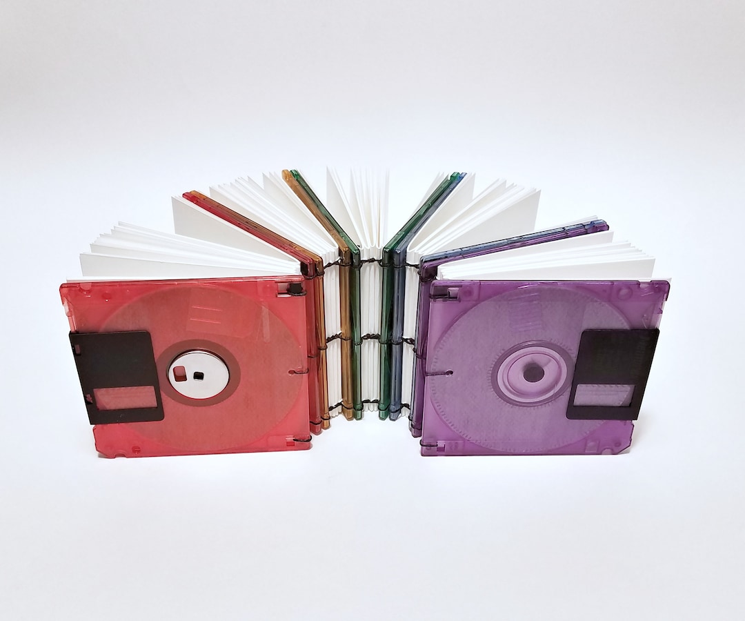 Floppy Disk Journal - Geeky Notebook - Tech Notebook - 90s Nostalgia ...