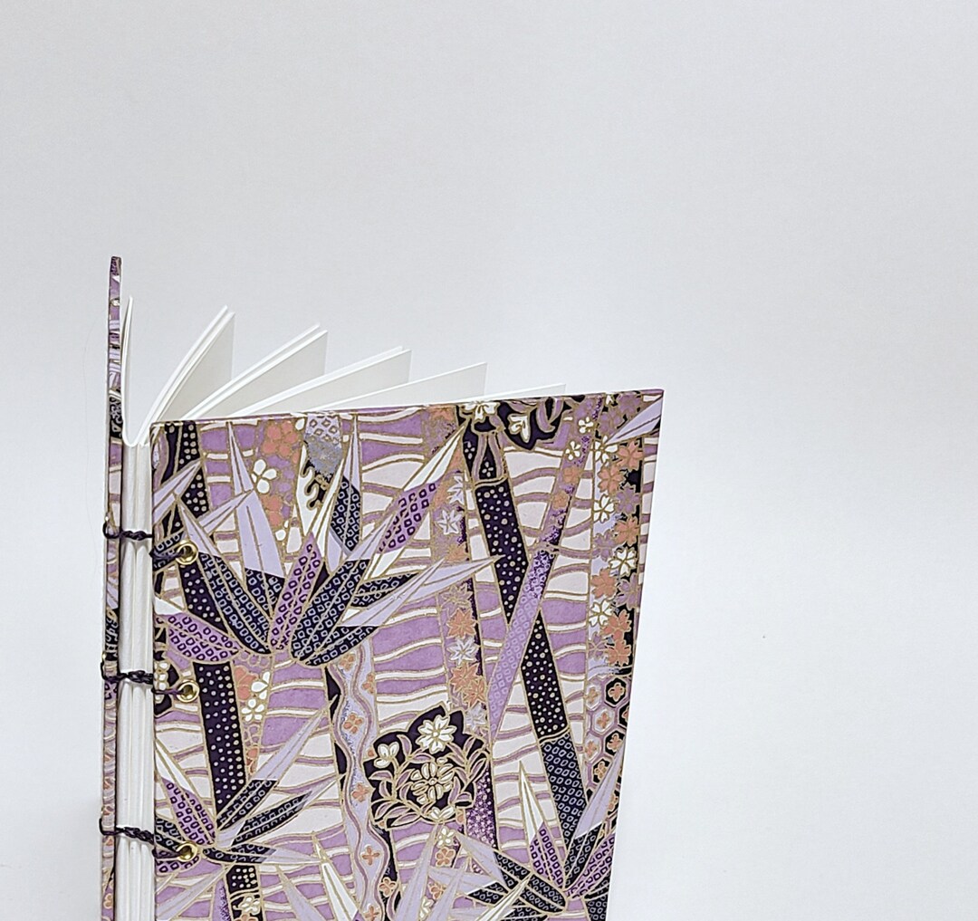Japanese Purple Bamboo Journal - Japanese Notebook - Cute Drawing ...