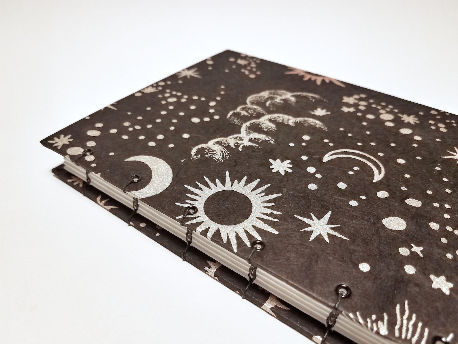 Sun and Moon Journal Black Journal Celestial Journal - Etsy