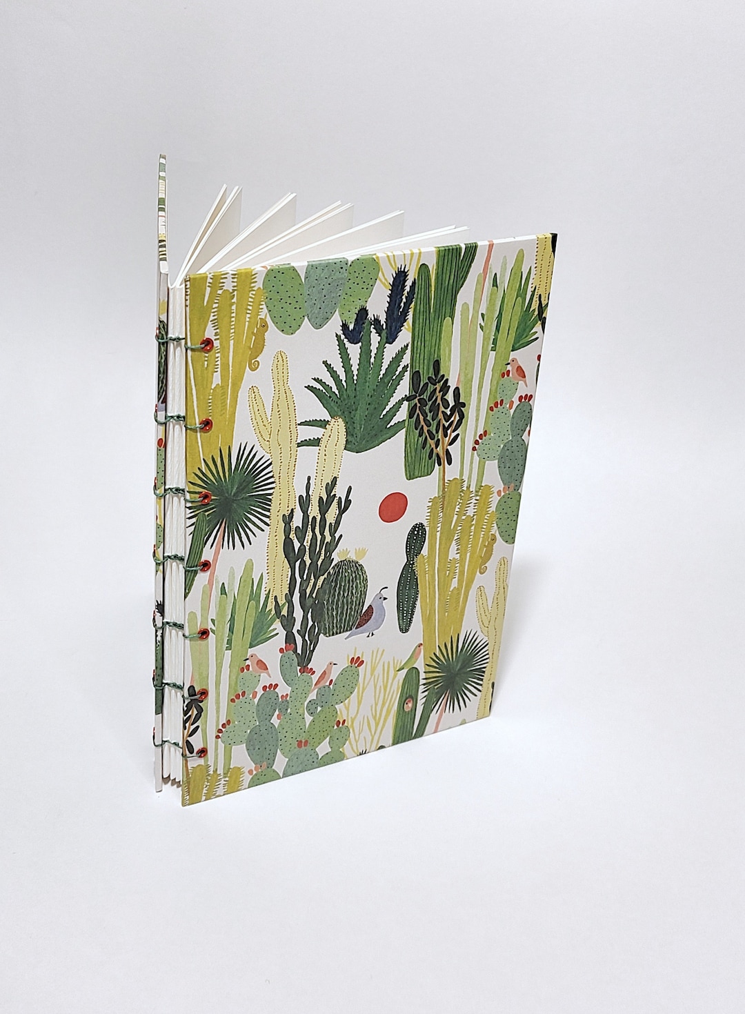 Cactus and Quail Journal - Cactus Notebook - Cactus Sketchbook - Desert ...