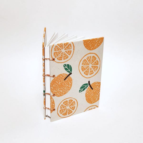 Orange Journal - Etsy